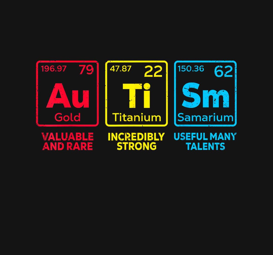 Autism Awareness Periodic Table PNG Trending , Autism Support Png ...