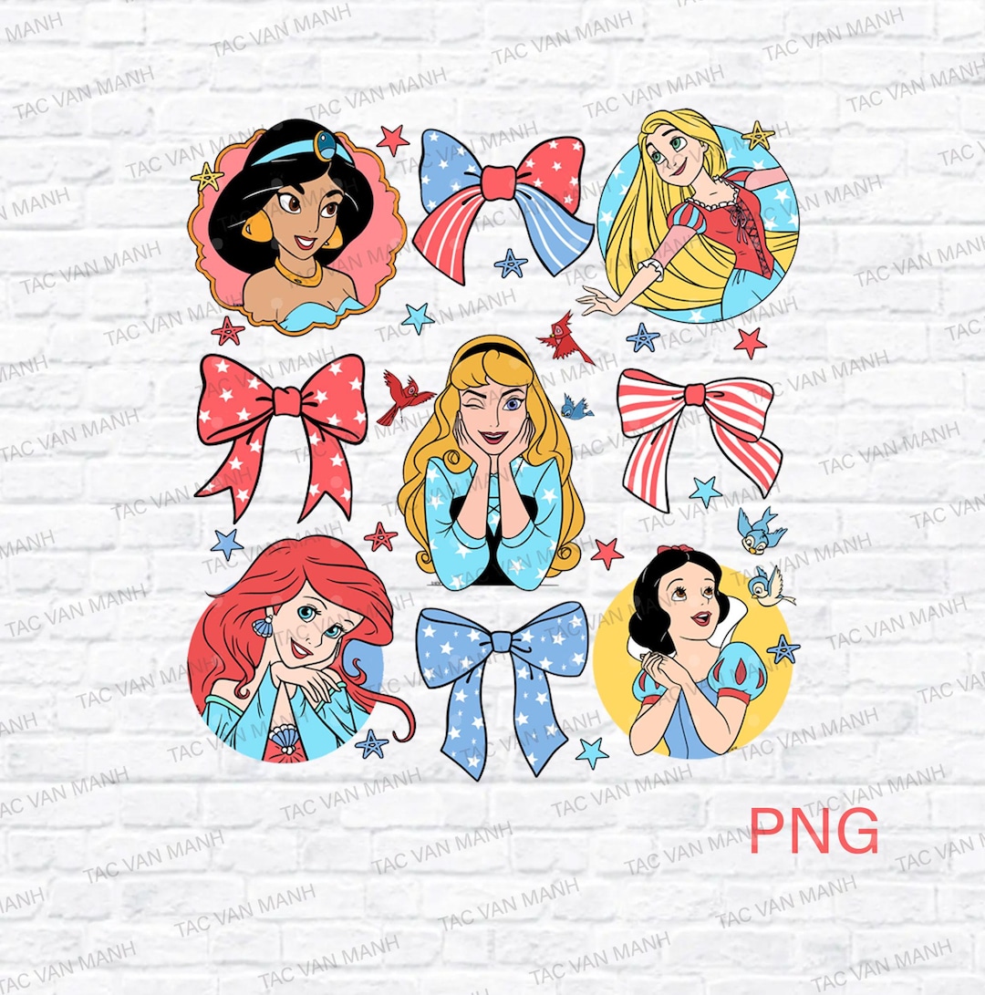 American Freedom Png, Happy 4th of July Png, Princess 4th of July, Red ...