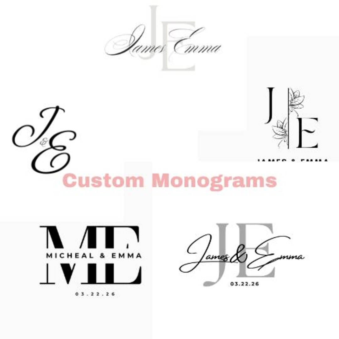 Custom, Custom Monograms, Wedding Monograms - Etsy