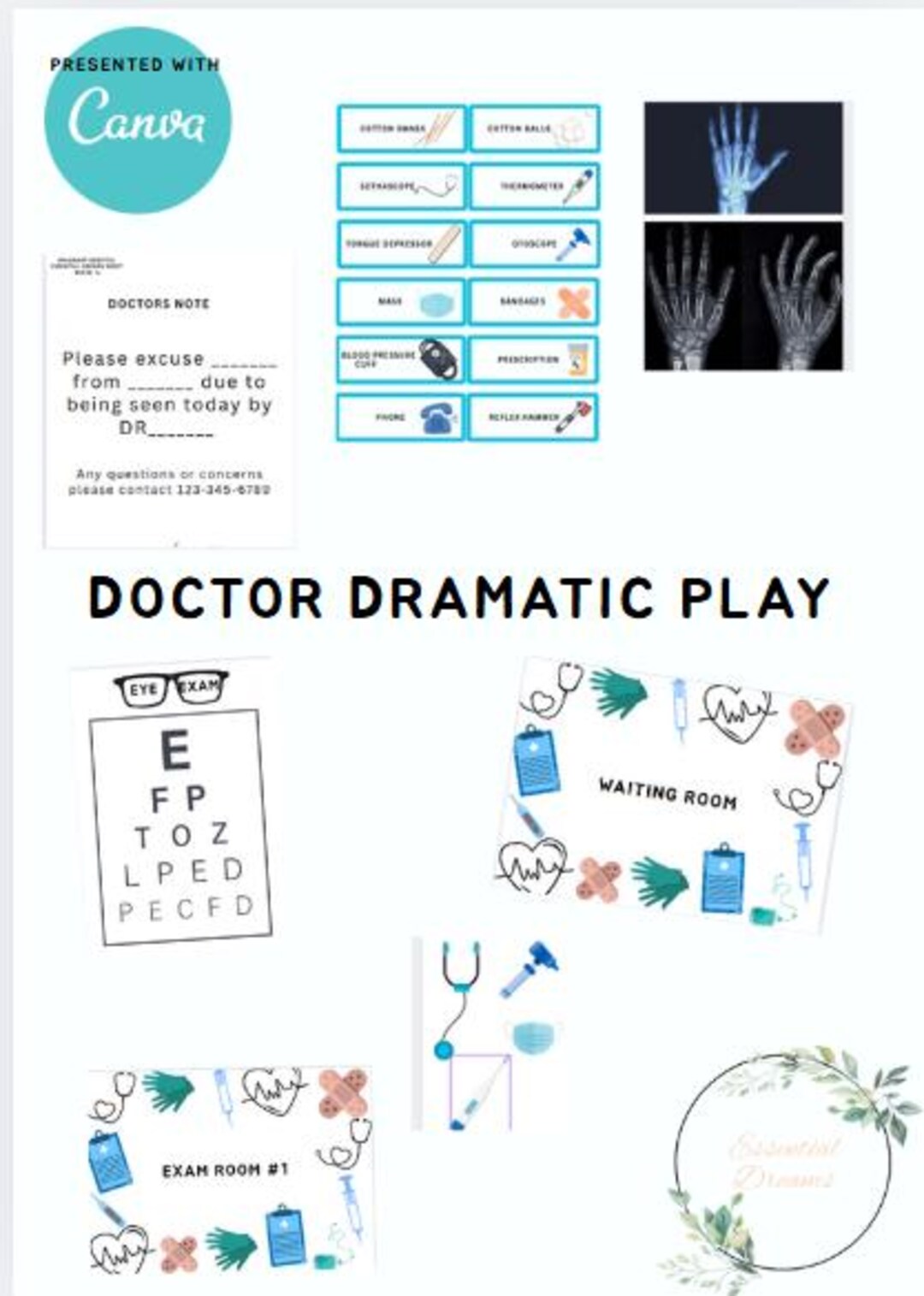 Doctor Pretend/dramatic Play - Etsy