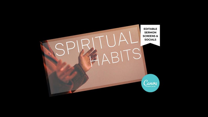 Sermon Series Graphics | Spiritual Habits Church Presentation Screens ...