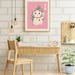 Maneki Neko Lucky Cat Wall Art Print, Cute Cat Poster, Home Decor ...