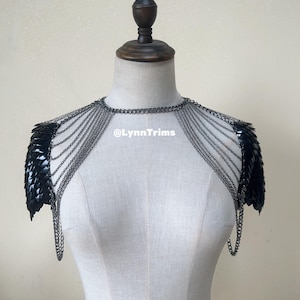Dragon Scale Scalemail Chainmail Shoulder Pauldrons Armour Metal Chain ...