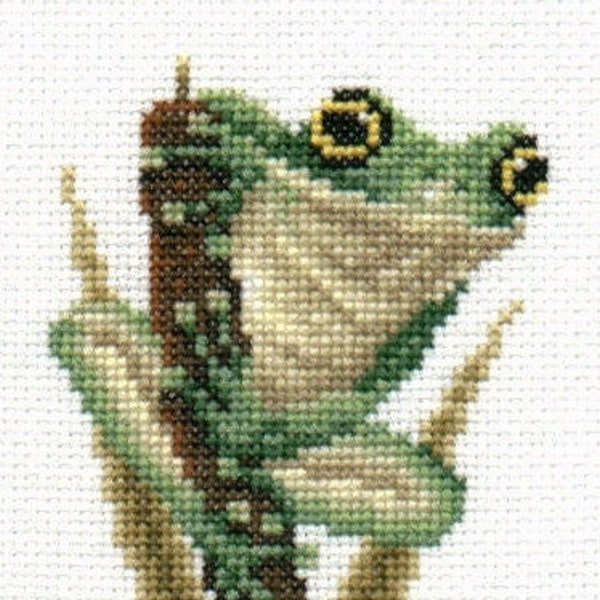 Cross Stitch Frog - Etsy