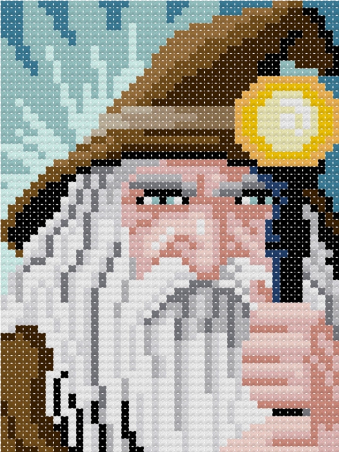 The Wizard Counted Cross-stitch Design - Etsy