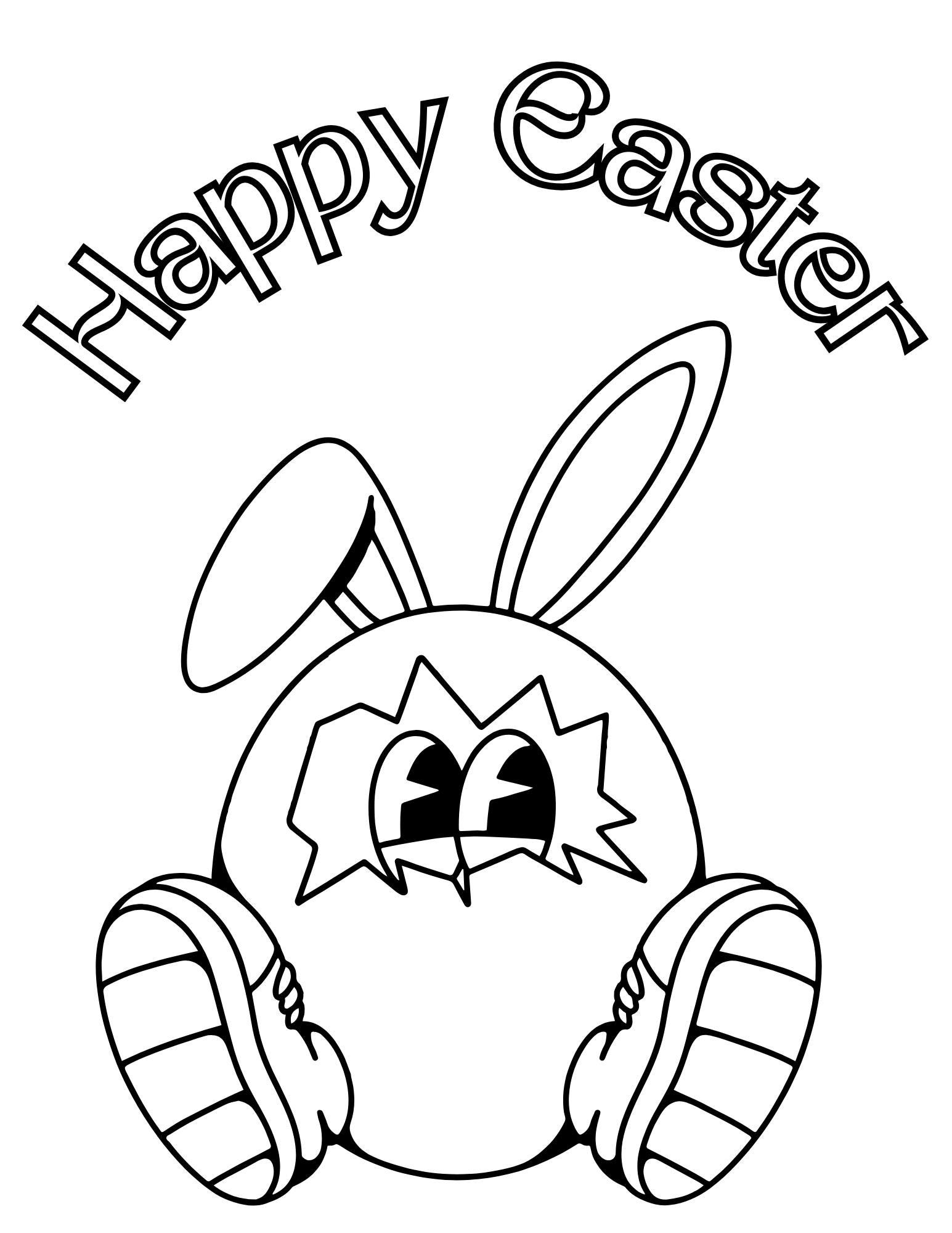 Easter and Spring Digital Printable Coloring Pages. 10 Different Cute ...