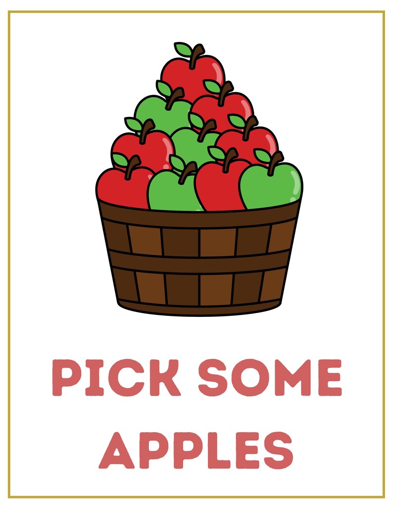 Apple Orchard Pretend Play Printable for Kids | Fall Dramatic Play ...