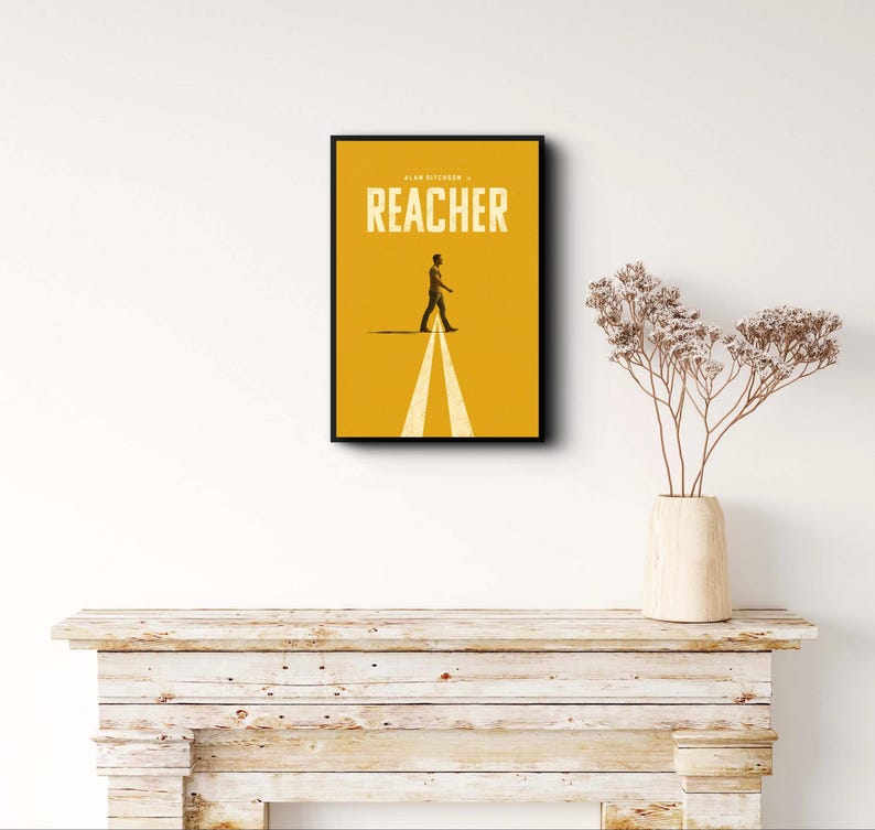 Reacher Alan Ritchson Poster Minimalist Style - Etsy