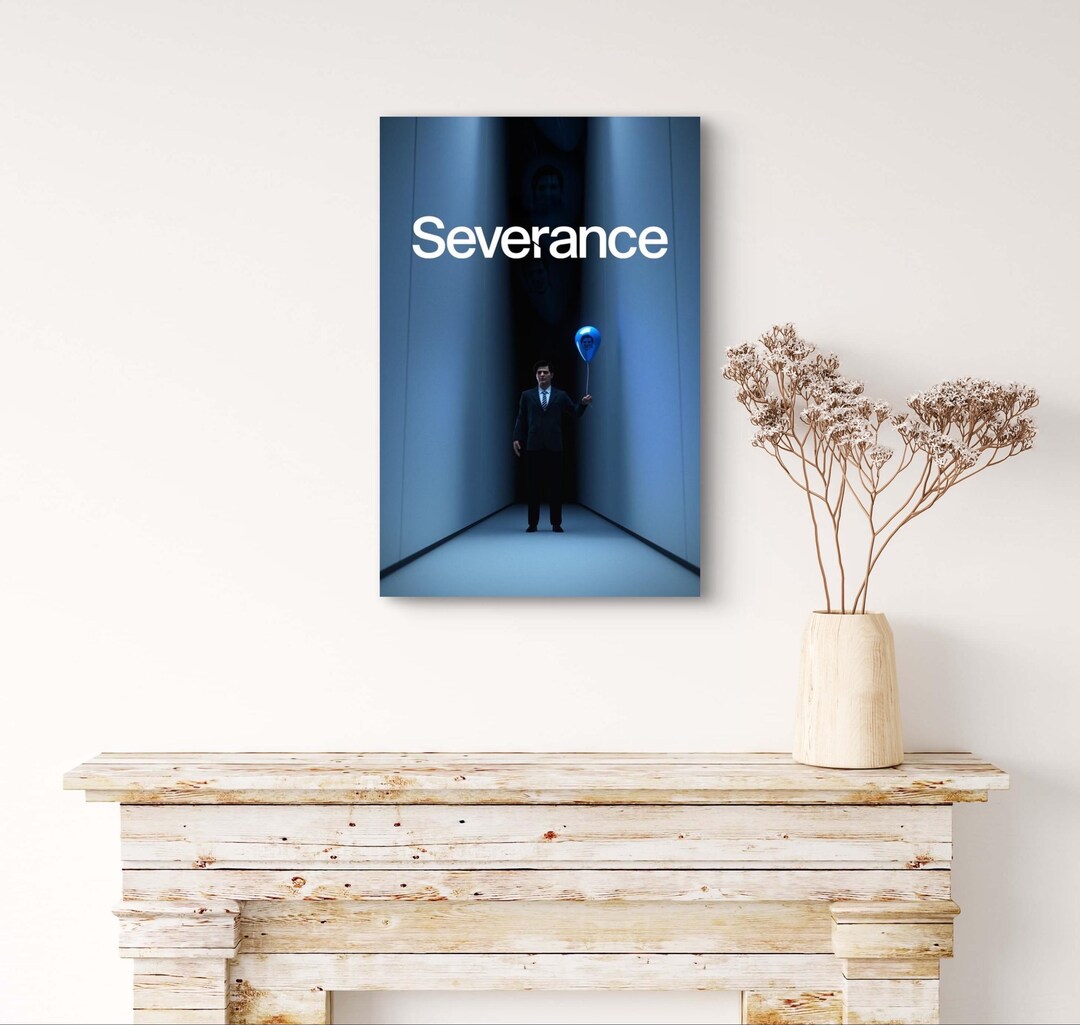 Severance Inspired Digital Art Print | Mark Scout | Blue Balloon ...