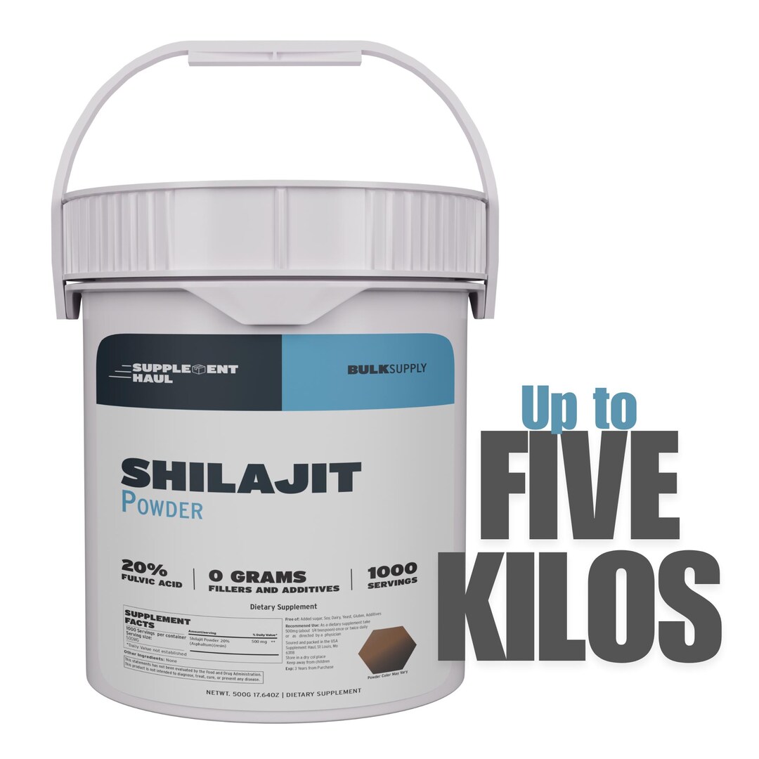 Bulk Shilajit Powder: 20% Fulvic Acid, Herbal Supplement - Etsy