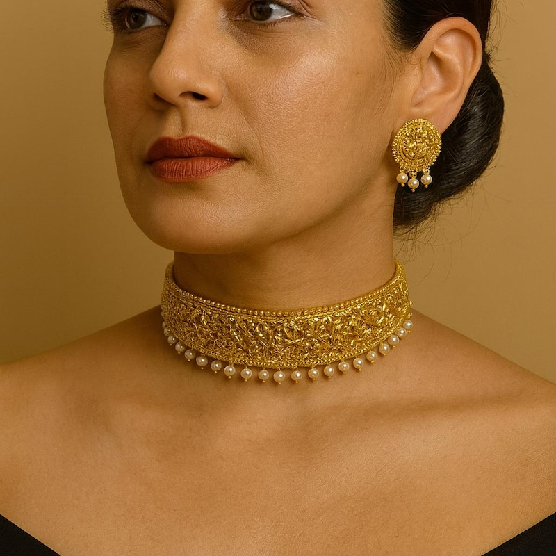 Bengali Gold Choker - Etsy