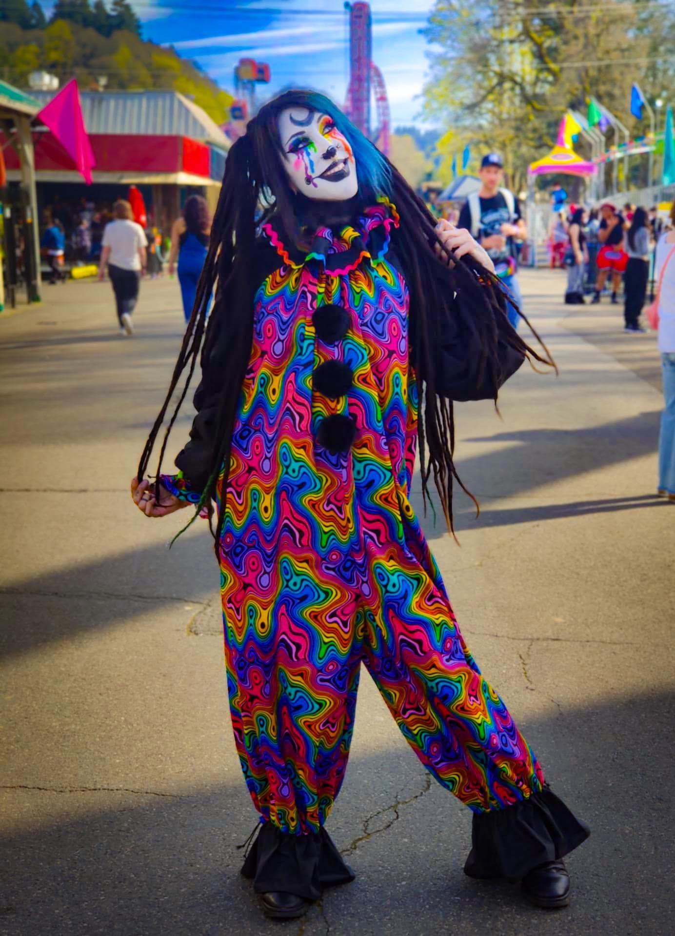 CUSTOM Clown Suit, MADE to ORDER, Adjustable One Size Fits All, Unisex ...