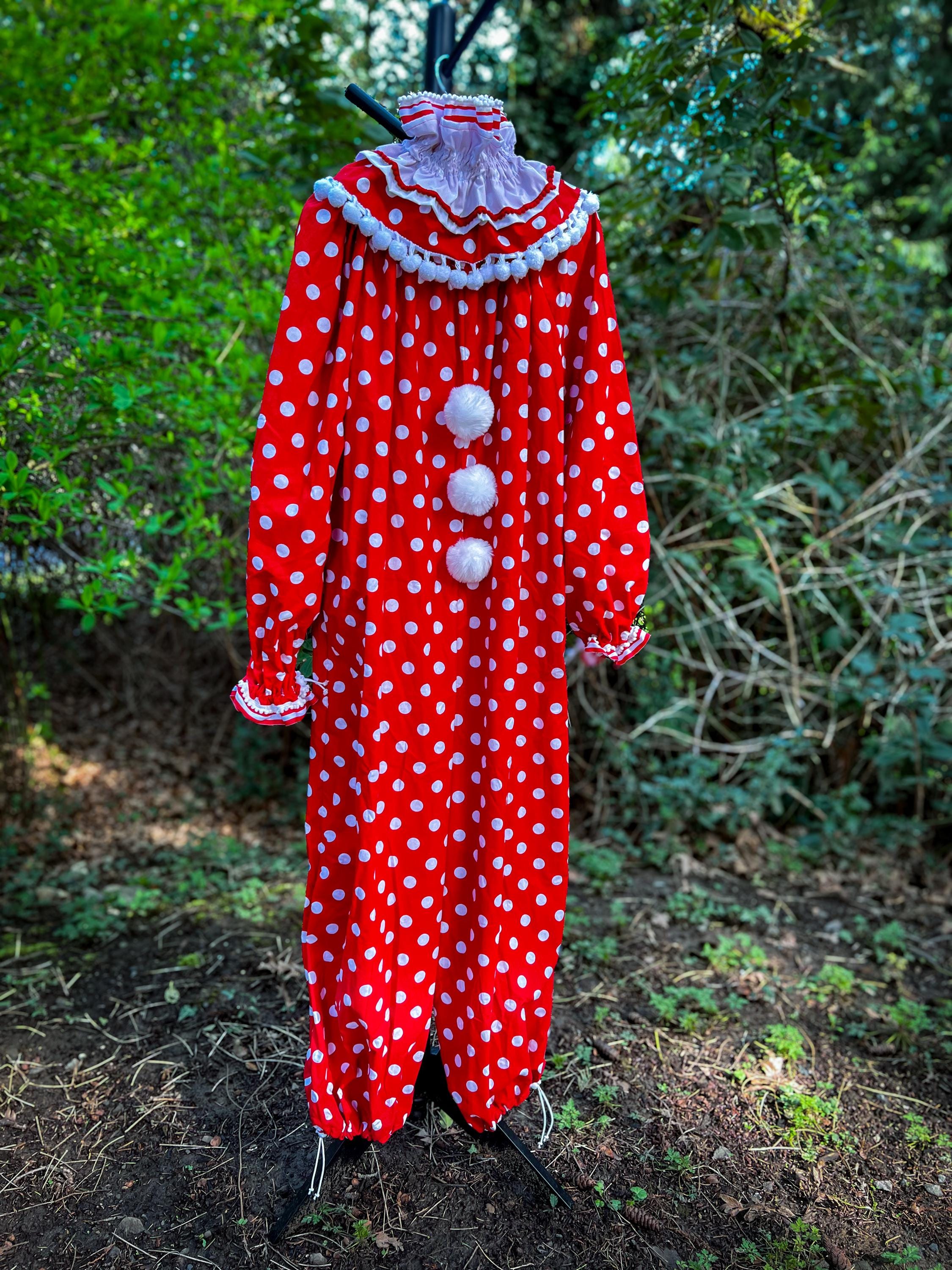 Ready to Ship Red Polka Dot Clown Suit, Adjustable XS-L, Unisex ...