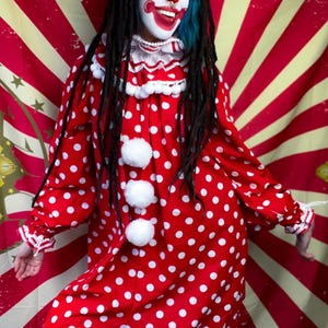 Ready to Ship Red Polka Dot Clown Suit, Adjustable XS-L, Unisex ...