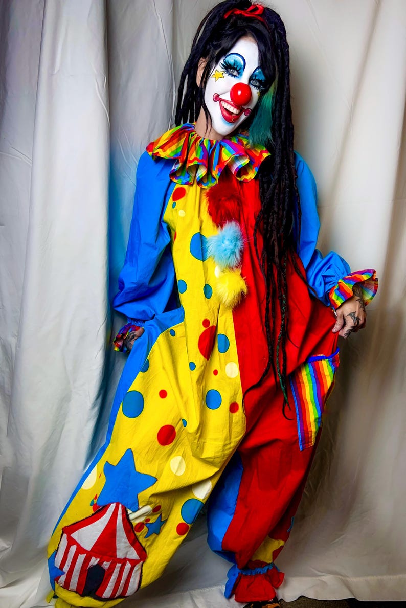 Mystery Clown Suit, Adjustable Unisex Clowncore Costume, Made to Order ...