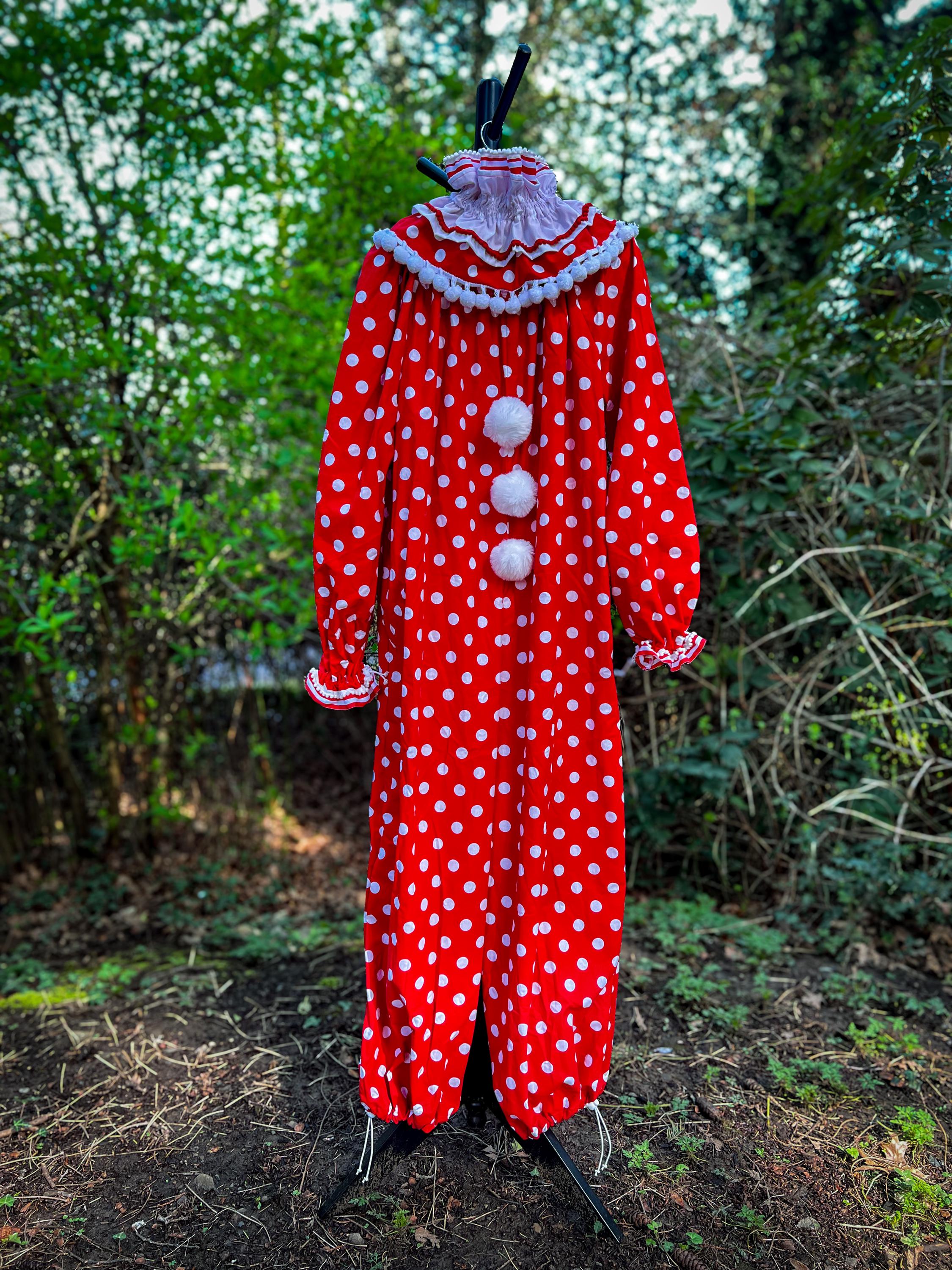 Ready to Ship Red Polka Dot Clown Suit, Adjustable XS-L, Unisex ...