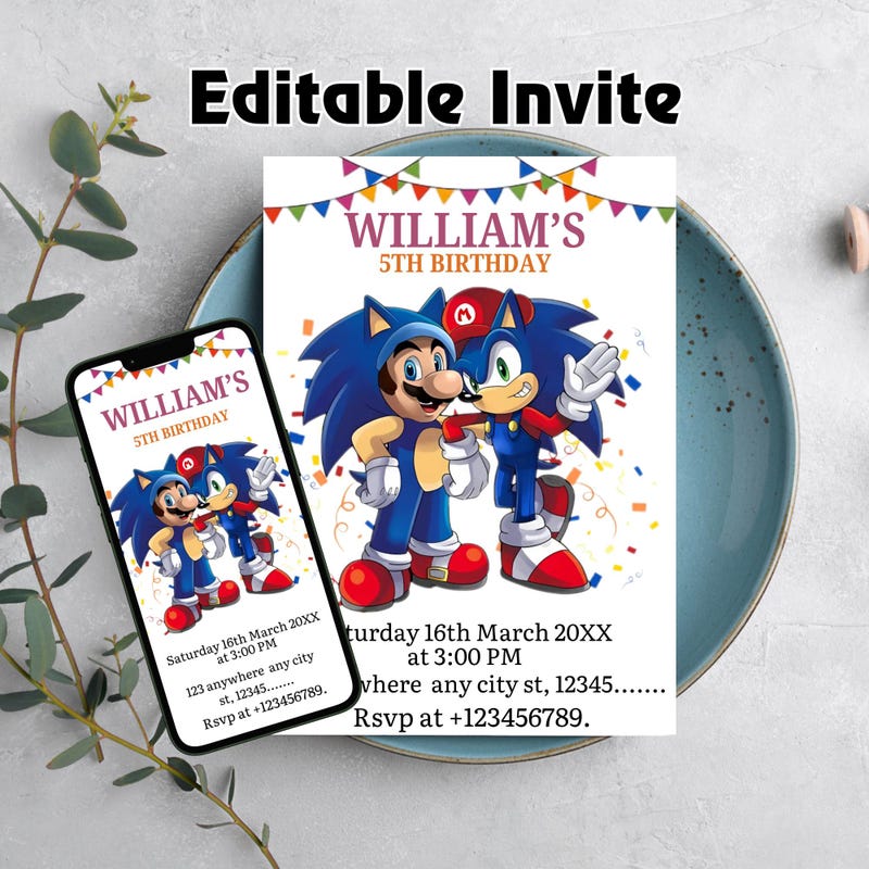 Mario Shadow Birthday - Etsy UK