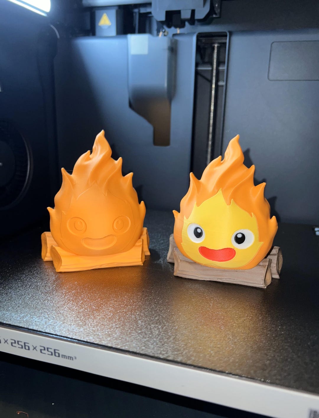 Calcifer Chibi Figure | 3D Printed Fire Demon Fan Art | Cute | Anime - Etsy