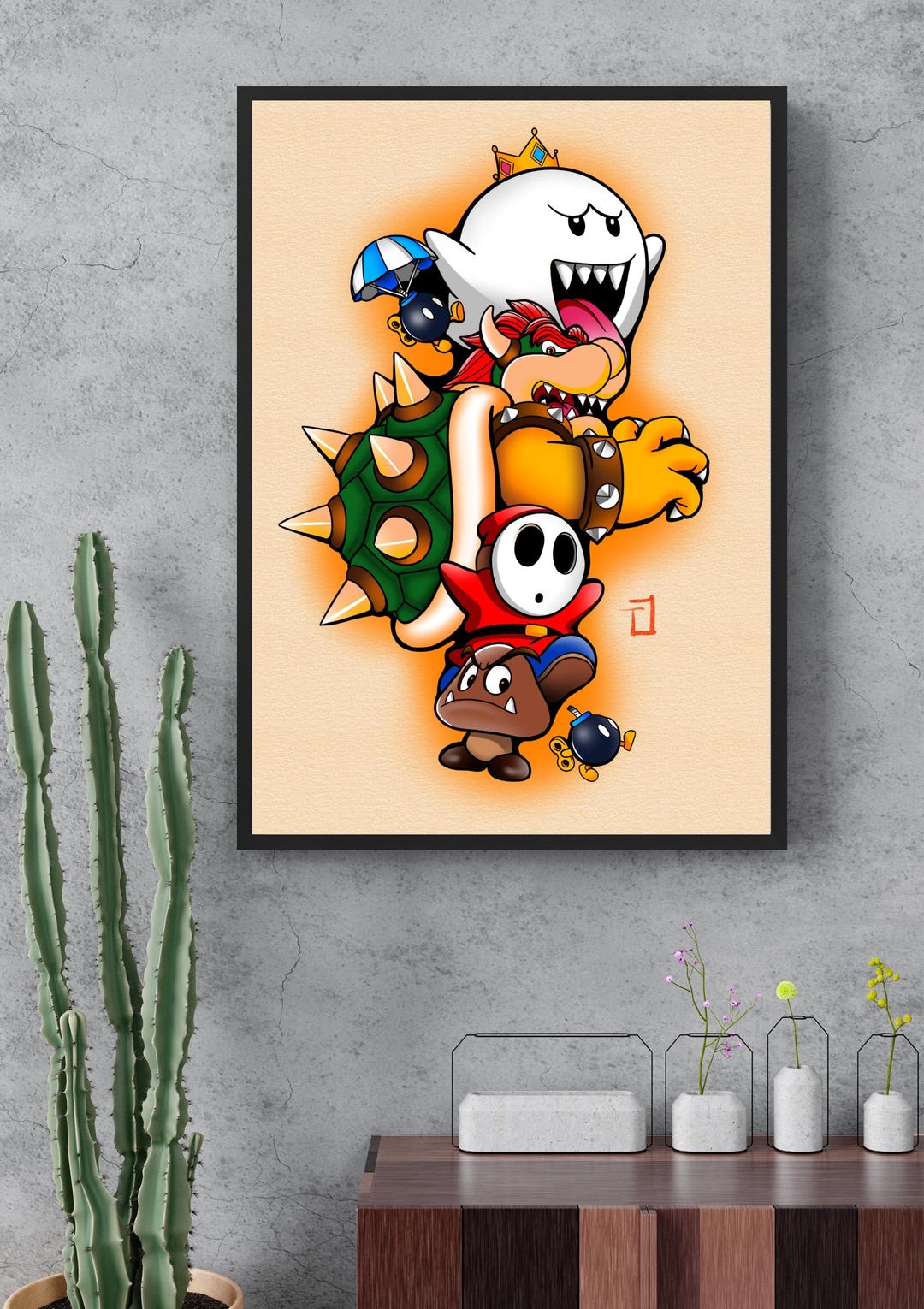 Bowser Nintendo Wall Art, Anime Poster, Printable Art, Digital Download ...