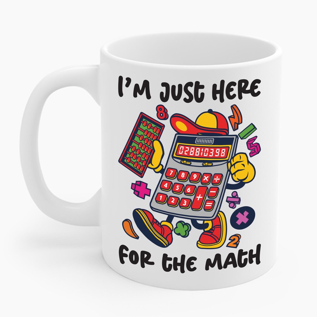 Funny Number Day Maths Day Number Day Calculator Kids Costume Coffee ...