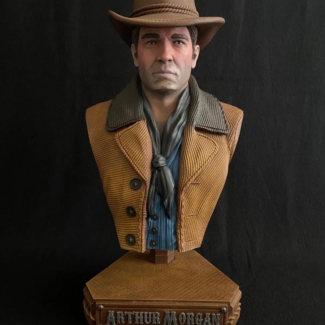 Arthur Morgan Figurine • Rdr2 Arthur Bust • Red Dead Redemption Sculpt ...