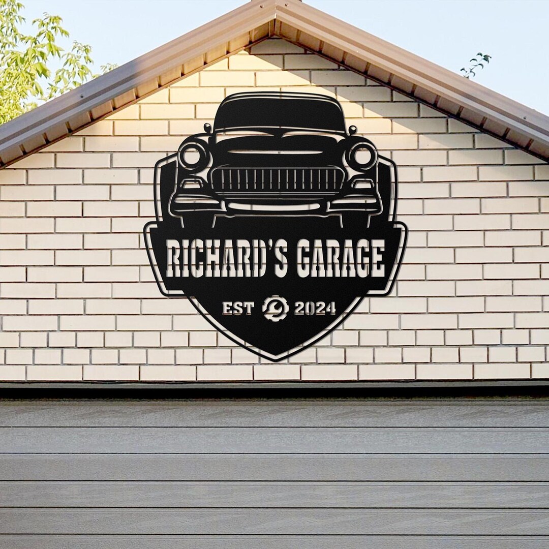 Custom Garage Metal Sign,car Sign,work Shop Decor,garage Decor,garage ...