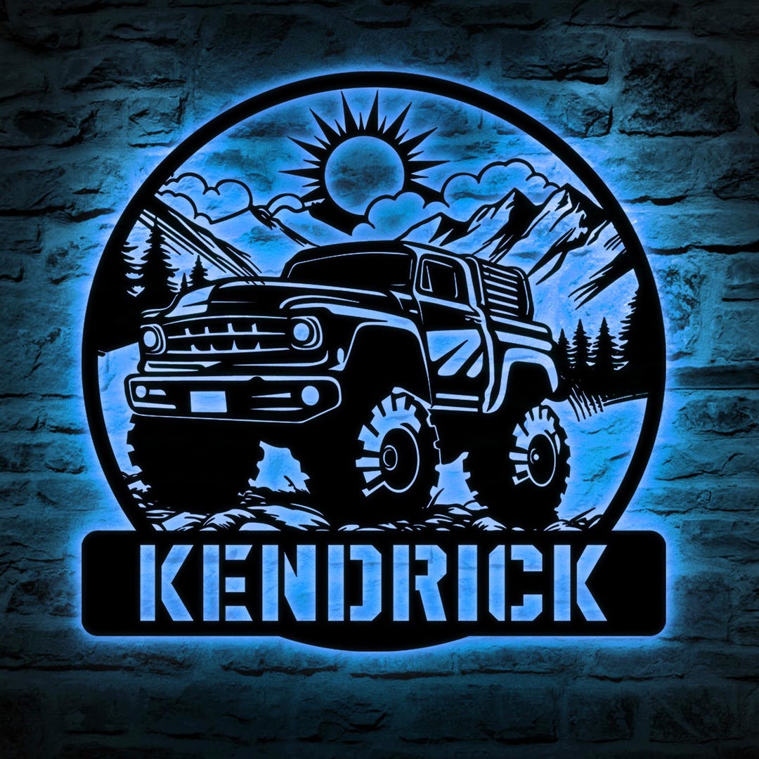 Personalized Offroad Jeep Metal Sign - Custom 4x4 Outdoor Decor, Rustic ...