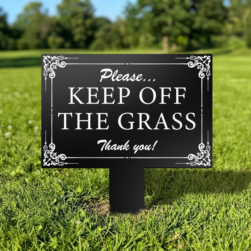 Keep off Grass Sign - Etsy