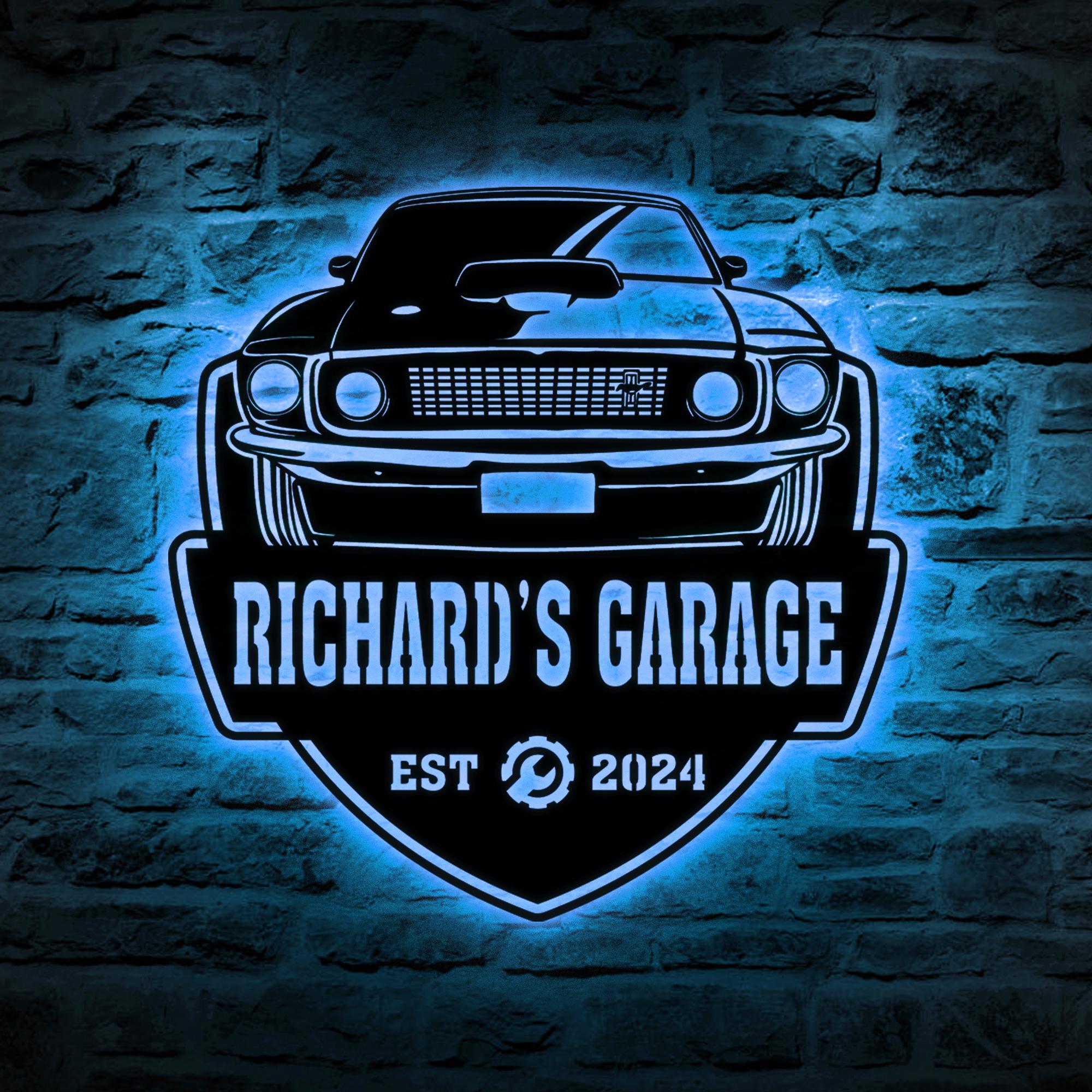 Custom Garage Metal Sign,car Sign,work Shop Decor,garage Decor,garage ...