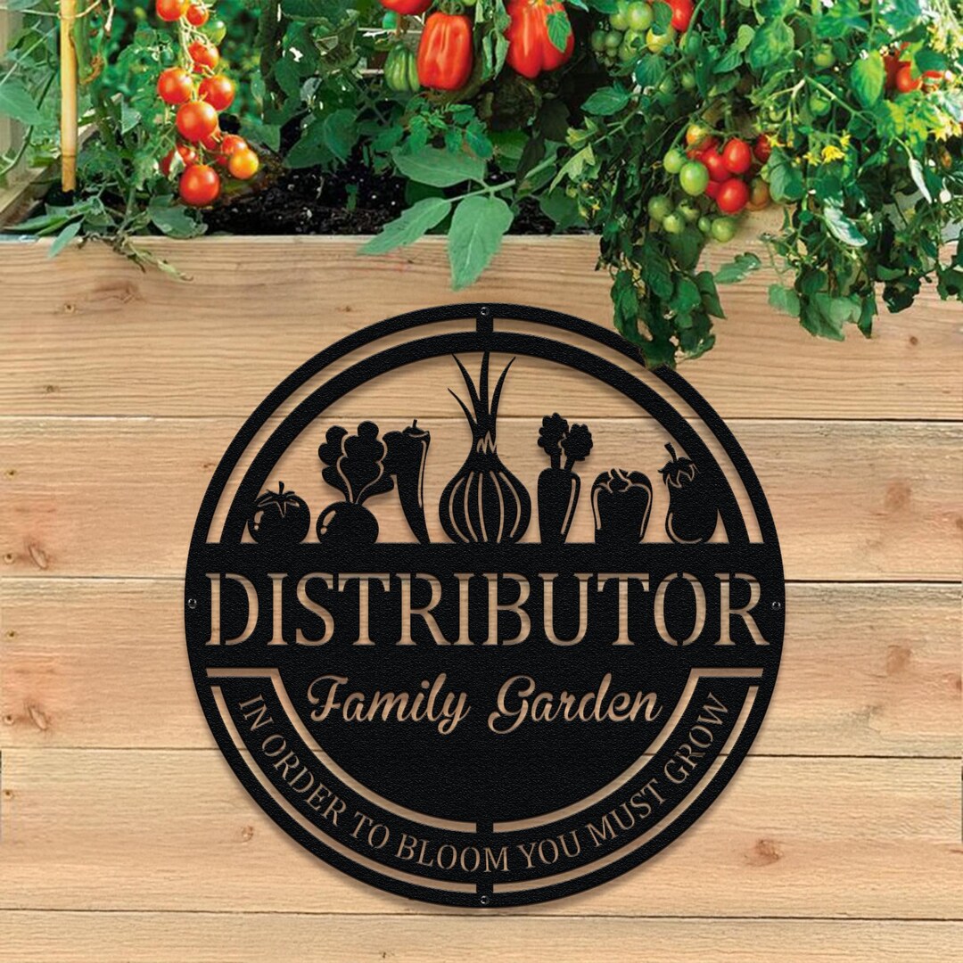 Custom Vegetable Garden Sign, Metal Vegetable Stand Signs, Garden Metal ...