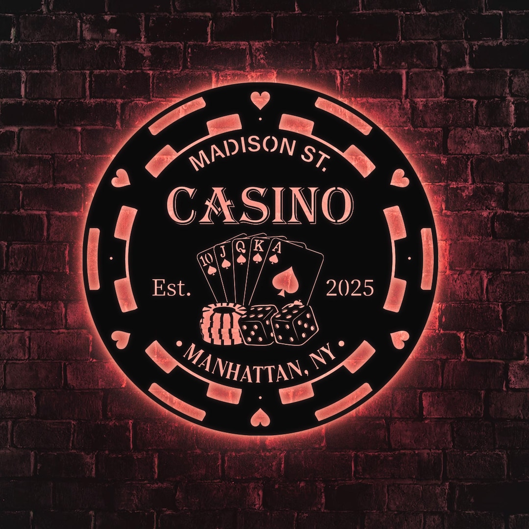 Custom Poker Sign, Personalized Wood Sign, Wooden Poker Room Sign ...