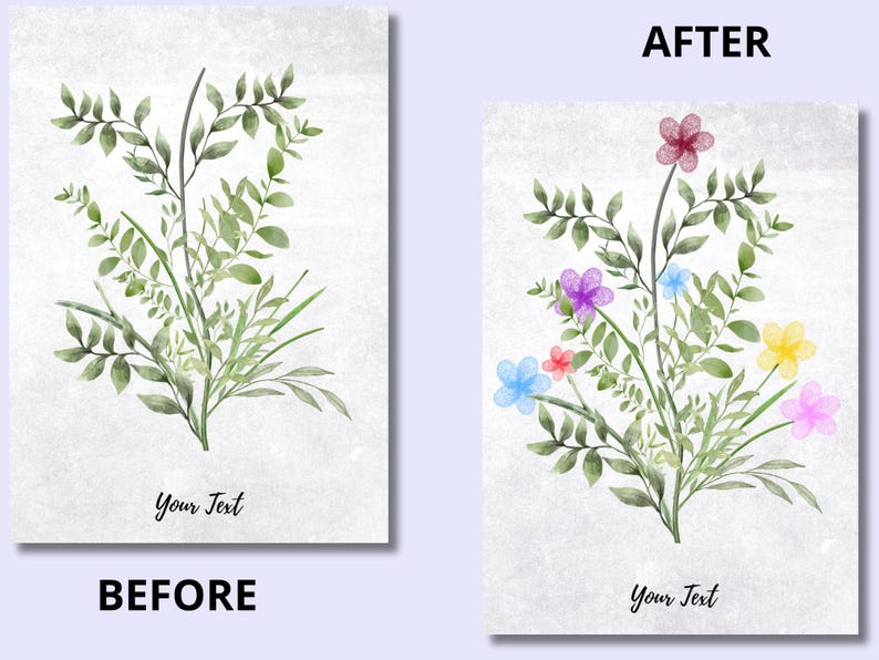 Editable Fingerprint Wall Art Canva Template, DIY Personalized Gift ...