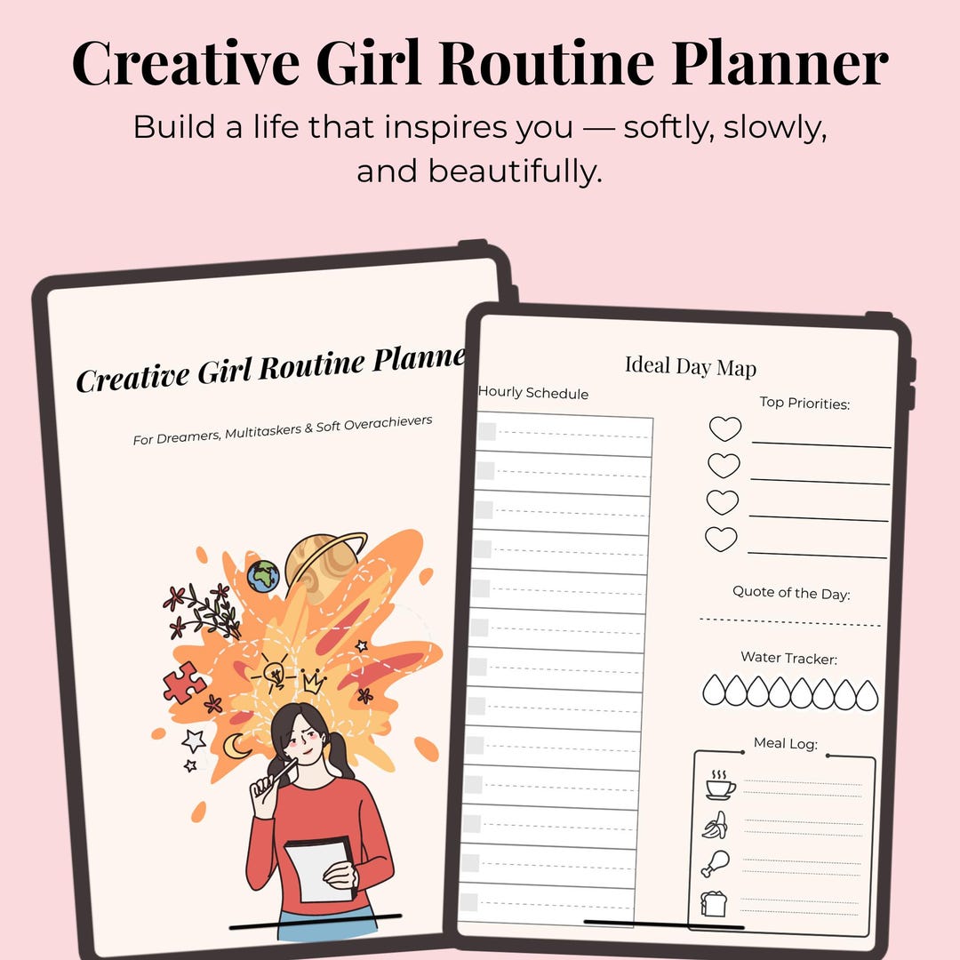 Creative Routine Planner Printable: Ideal Day Map & Energy Tracker (PDF ...