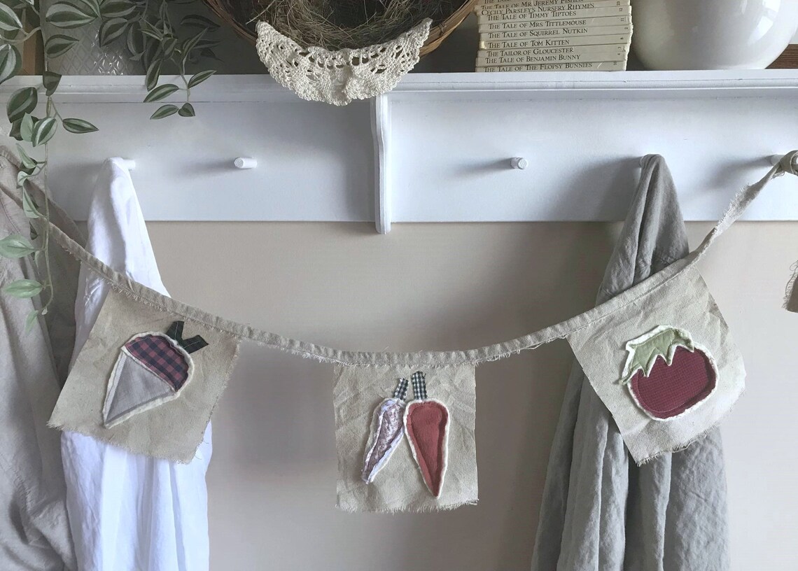 Farmhouse Style Garden Vegetable Garland/banner - Etsy Canada