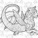 Mer-cat Coloring Pages (Instant Download) - Etsy