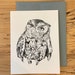 OWL Series: Set of 4 Cards With Envelopes size A2 - Etsy