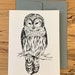 OWL Series: Set of 4 Cards With Envelopes size A2 - Etsy
