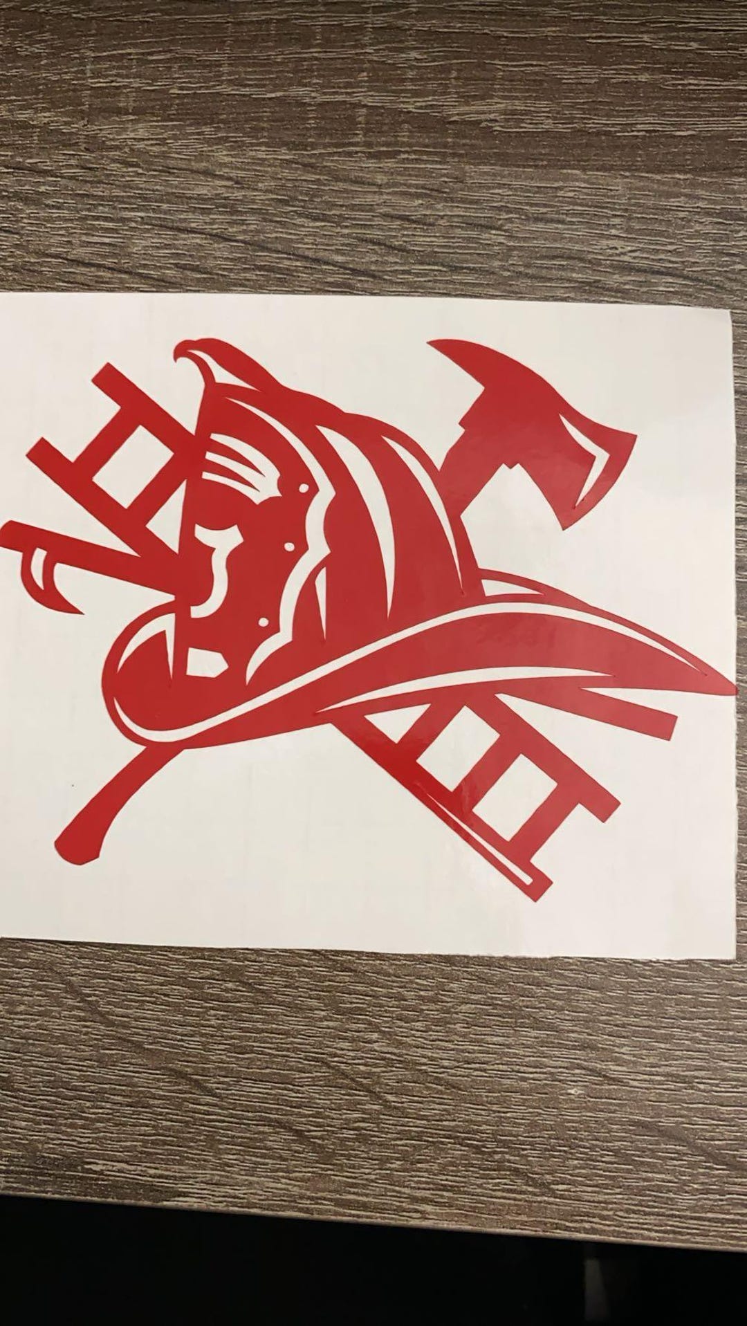 Firefighter Car Decal - Etsy