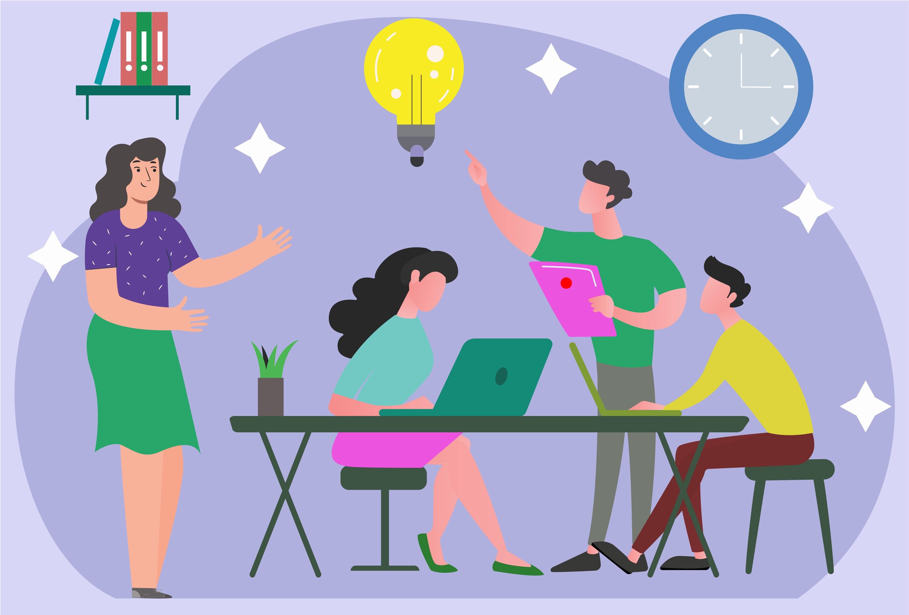 50 Project Management Illustrations | Business & Workflow Clipart - Etsy