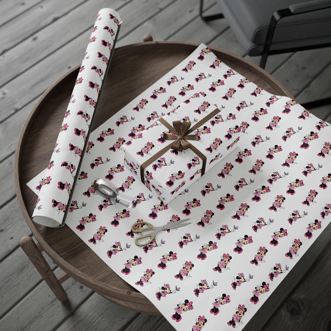 Minnie Mouse Wrapping Paper, Kids Wrapping Paper - Etsy