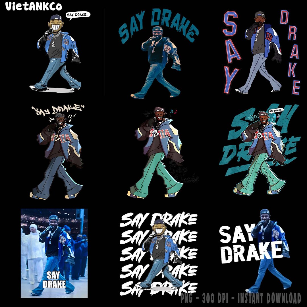 10 Kendrick Lamar Say Drake Super Bowl Inspired Digital Design Say ...