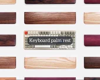 Personalized Luxurious Walnut Keyboard Wrist Rest, Mechanical Keyboard ...