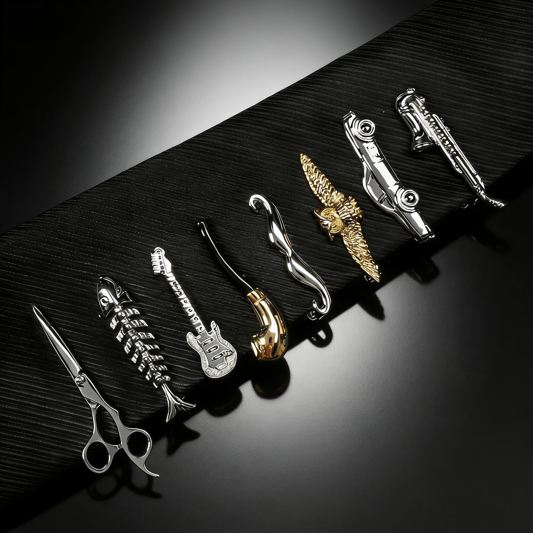 Personalized and Creative Tie Clips，gift for Him Personalised Gift ...