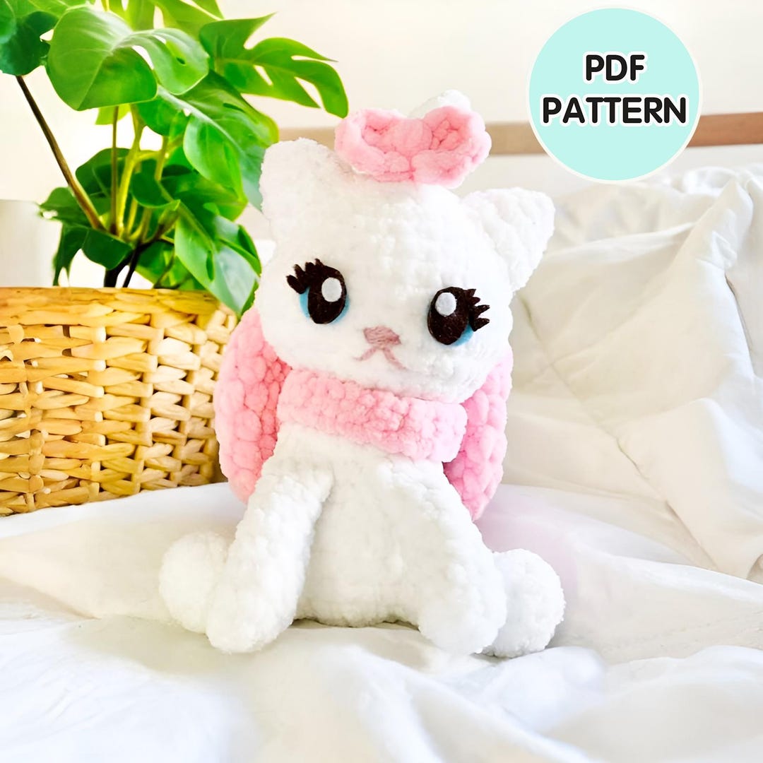 Cute Marie Cat – Amigurumi Stuffed Animal PDF Pattern - Etsy