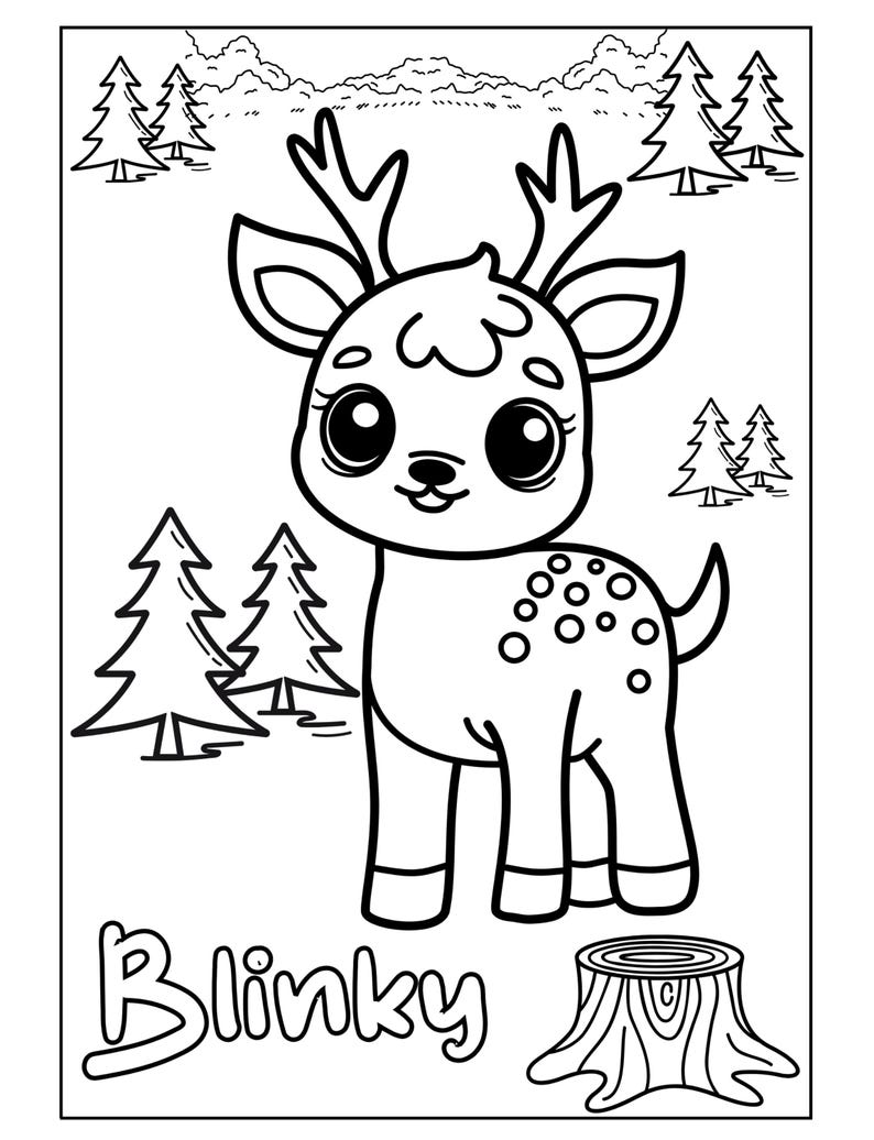 Animal Coloring Pages for Kids: Printable Zoo Wild Animals Activity ...