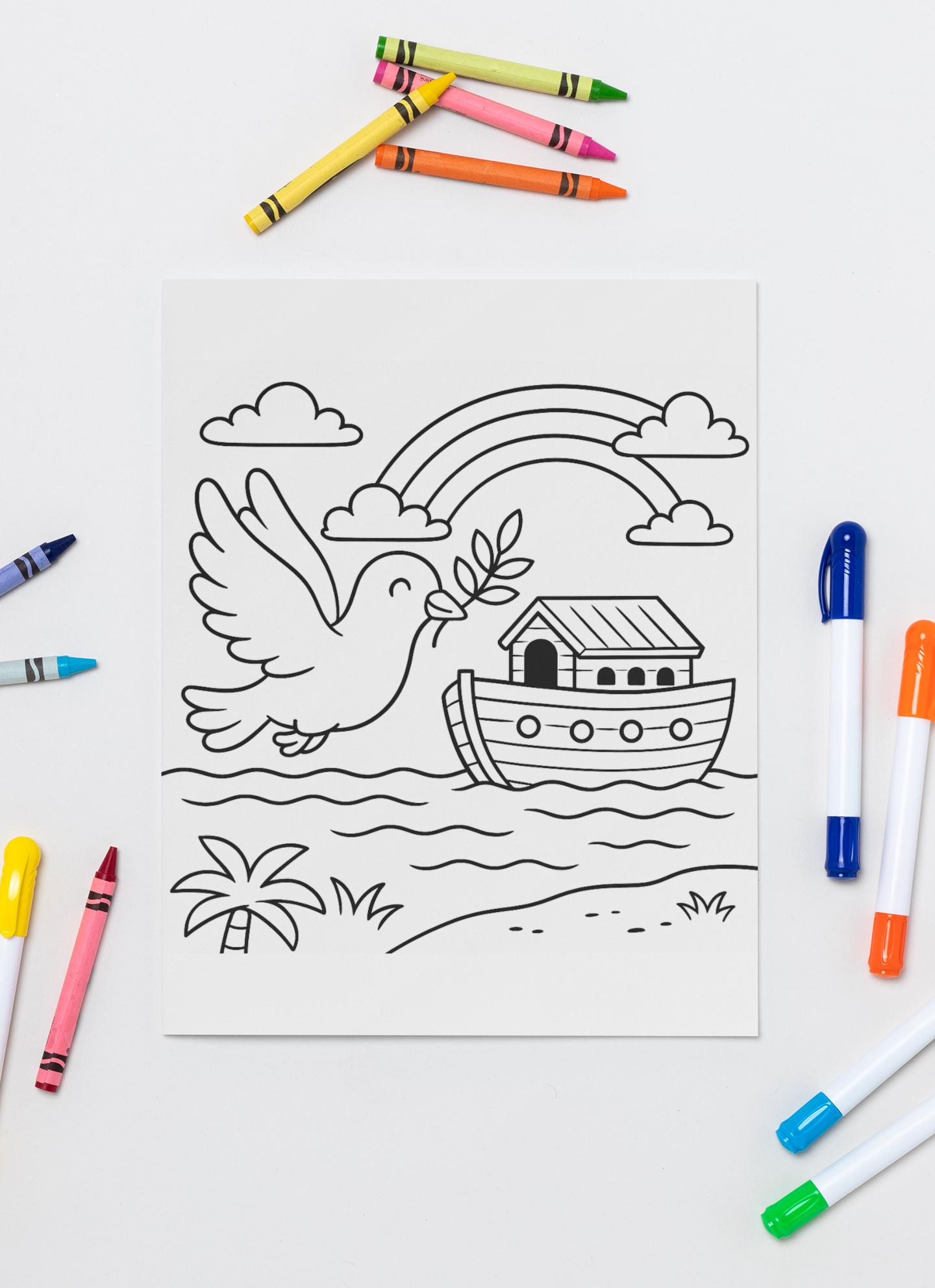 Biblical Coloring Pages: Christian Scripture Art Prints for Adults ...