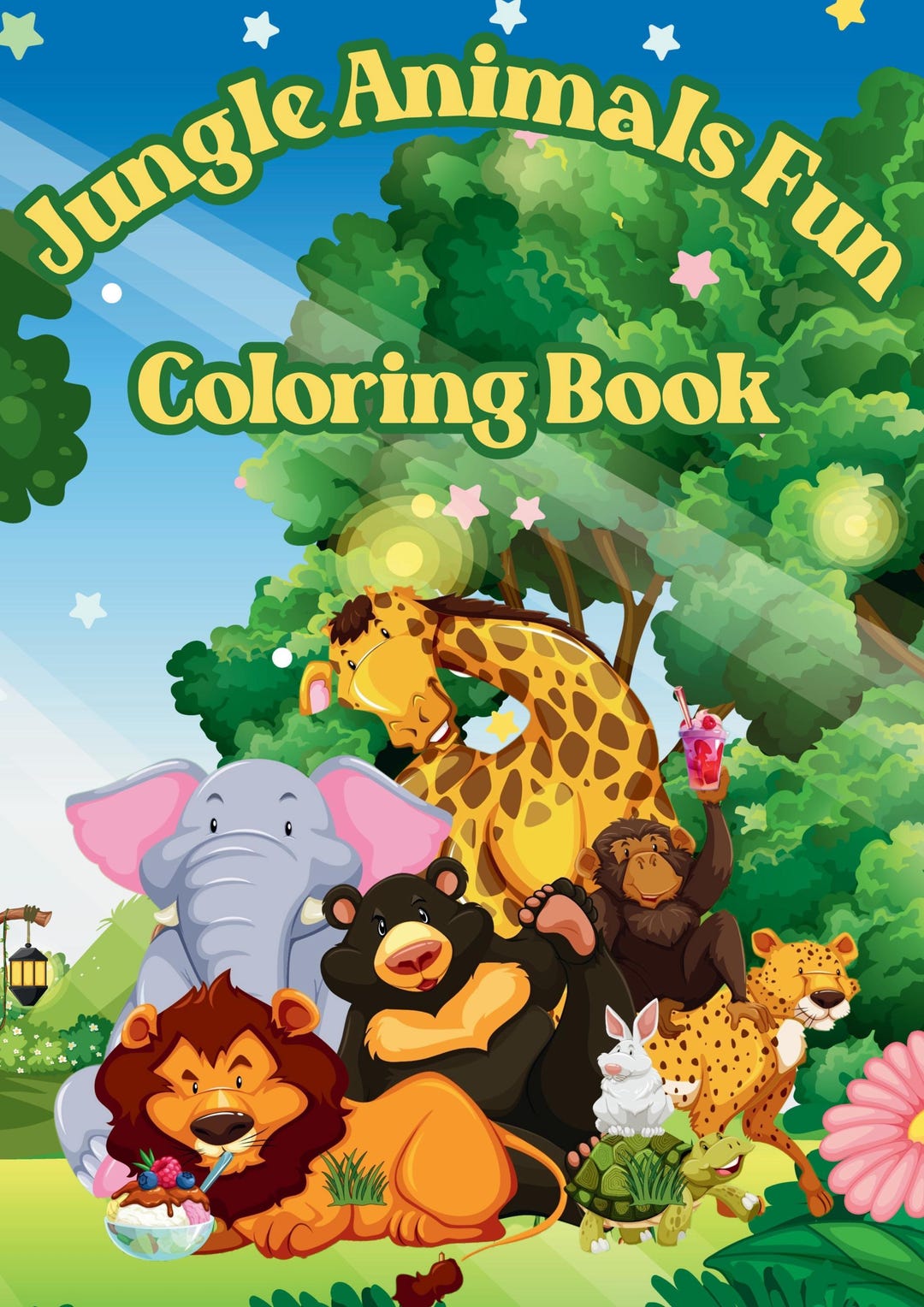 Animal Coloring Pages for Kids: Printable Zoo Wild Animals Activity ...