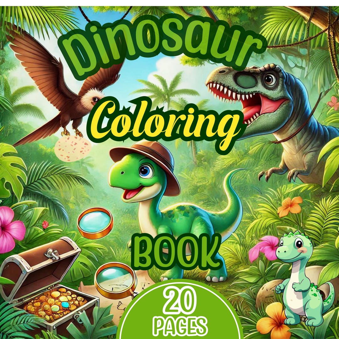 Dinosaur Coloring Pages for Kids | Fun Creative Art Activity, Printable ...