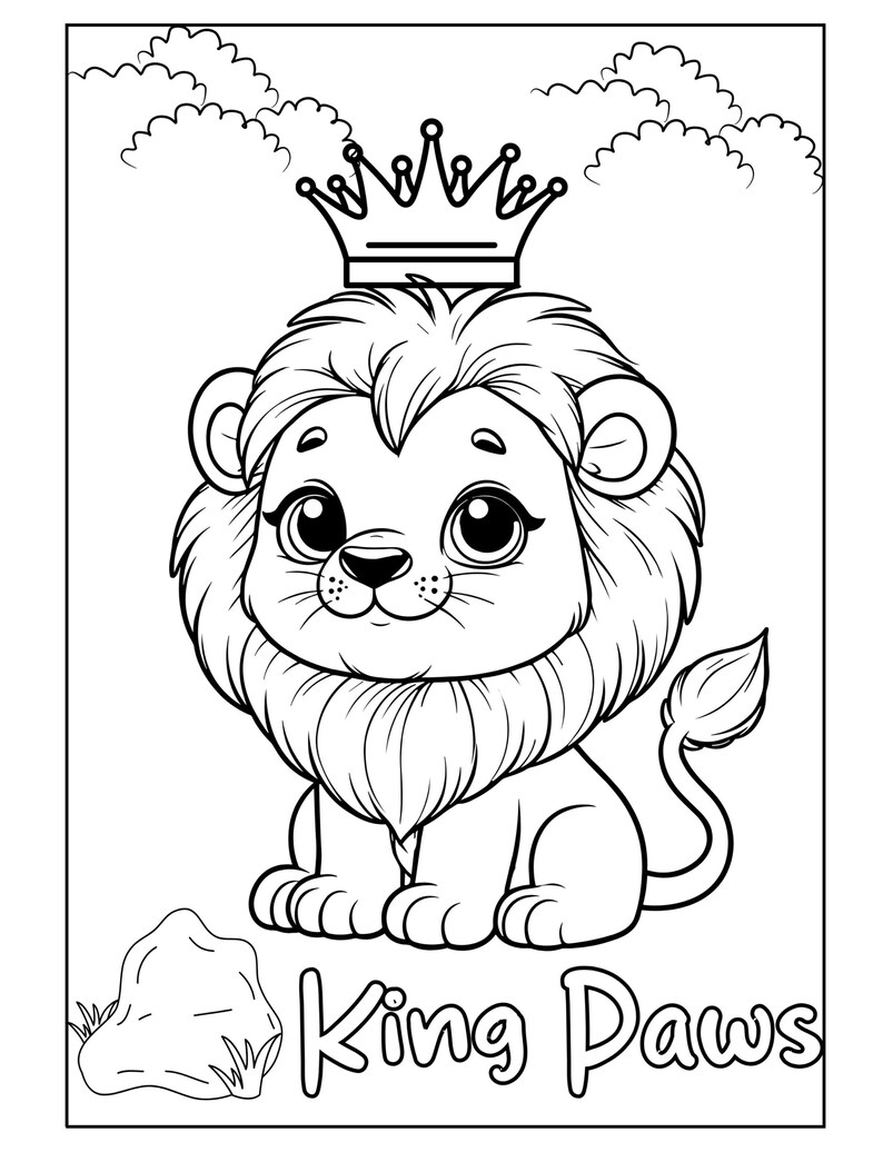 Animal Coloring Pages for Kids: Printable Zoo Wild Animals Activity ...