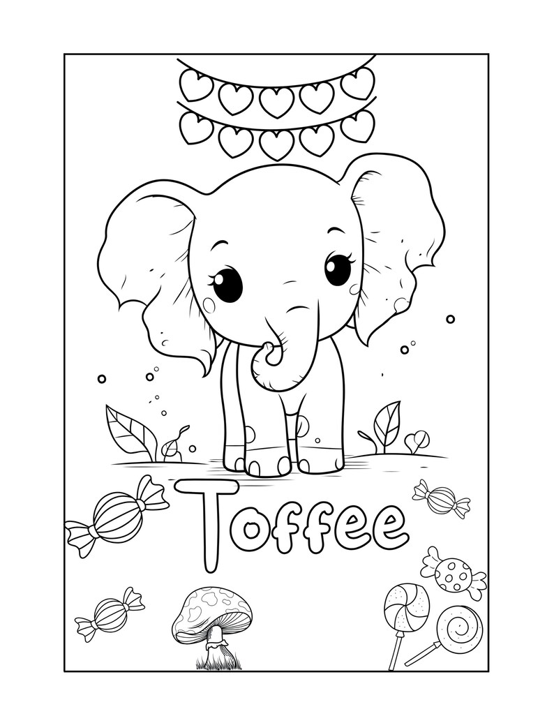 Animal Coloring Pages for Kids: Printable Zoo Wild Animals Activity ...